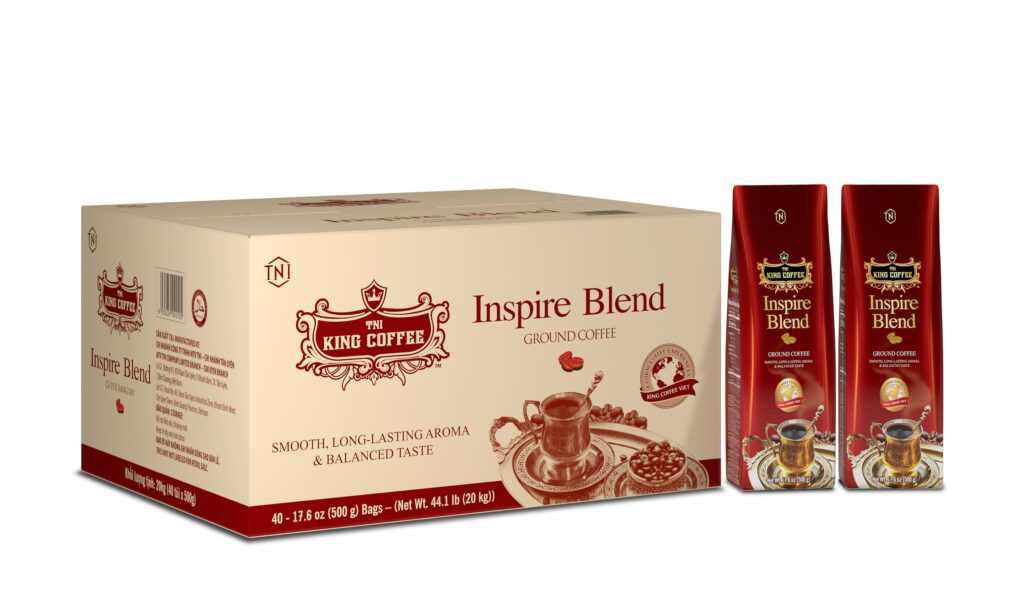 Cà Phê Rang Xay Inspire Blend KING COFFEE - Túi 500g - King Coffee