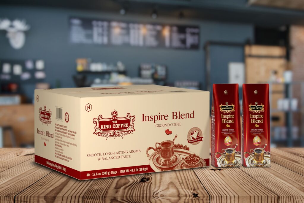 Cà Phê Rang Xay Inspire Blend KING COFFEE - Túi 500g - King Coffee